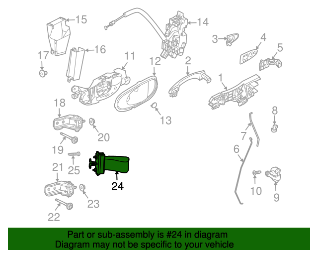 Front Door Check arm