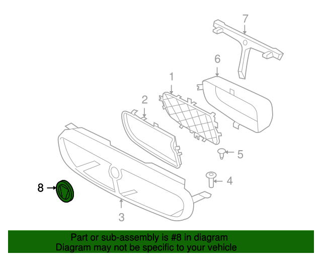 XK Grille Badge (2007 & Up Aluminum Body)