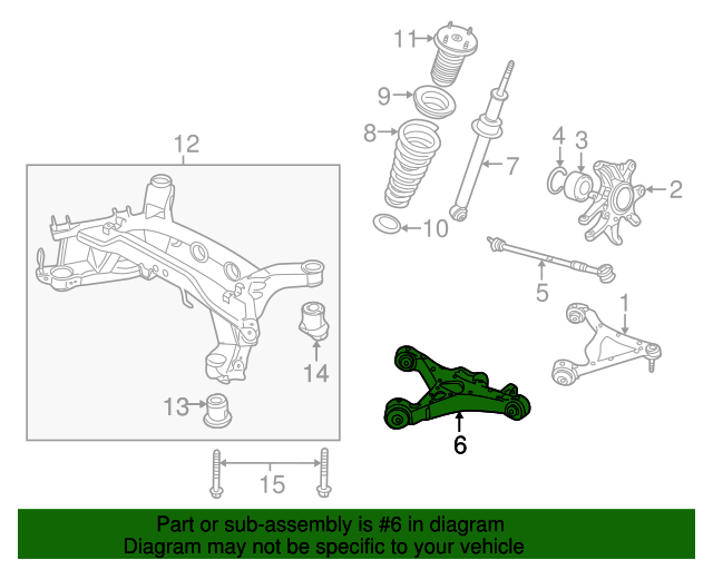 Rear Lower Wishbone (Right Hand)