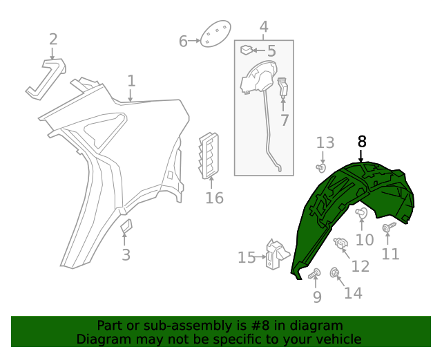 Liner-Wheelarch (Jaguar OEM)