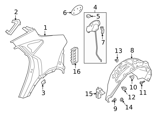 Liner-Wheelarch (Jaguar OEM)