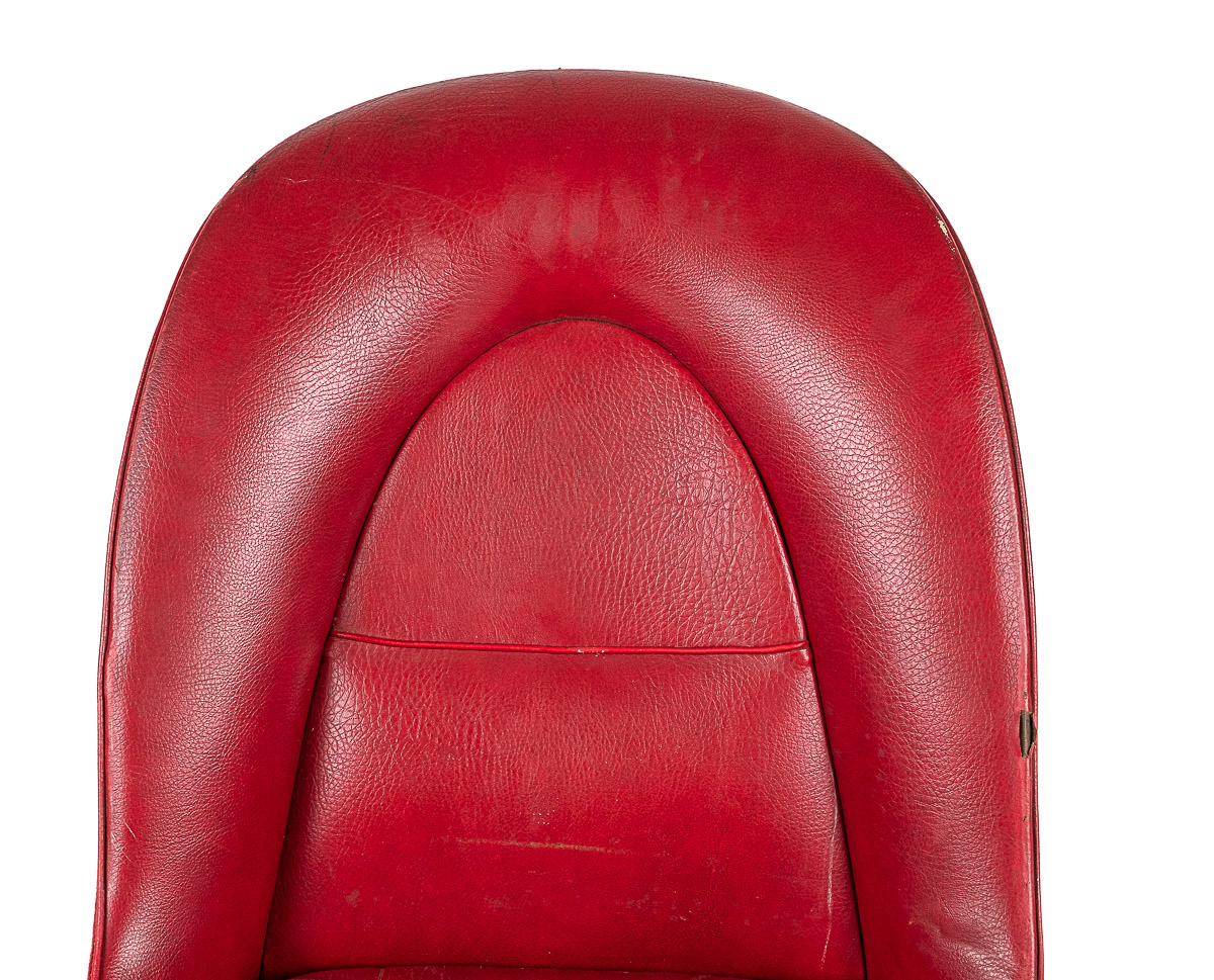 Seat Shells, Red Trimmed, E-Type S1 3.8 FHC, Pair, Used