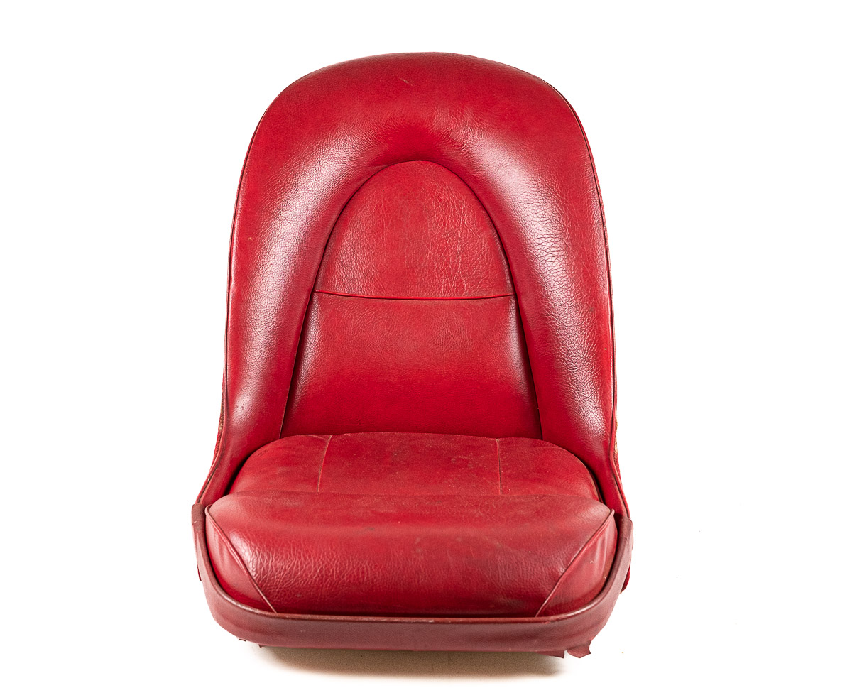 Seat Shells, Red Trimmed, E-Type S1 3.8 FHC, Pair, Used