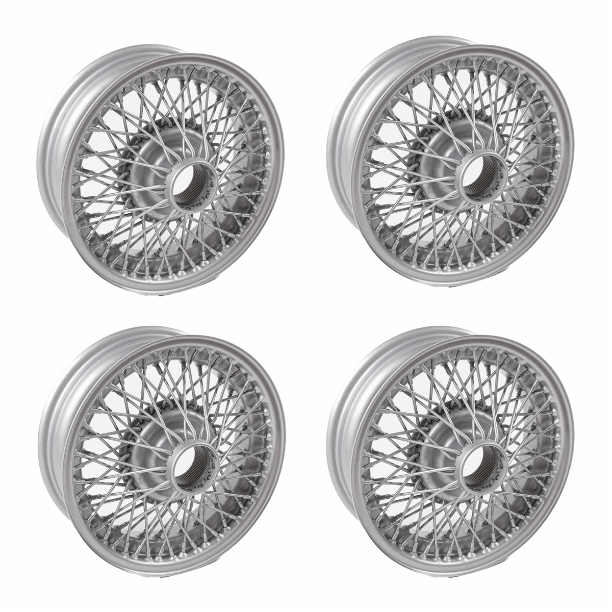 Dayton D455 Wire Wheel, 15x5" Tubeless, 72-Spoke, Spline Drive, Painted ...