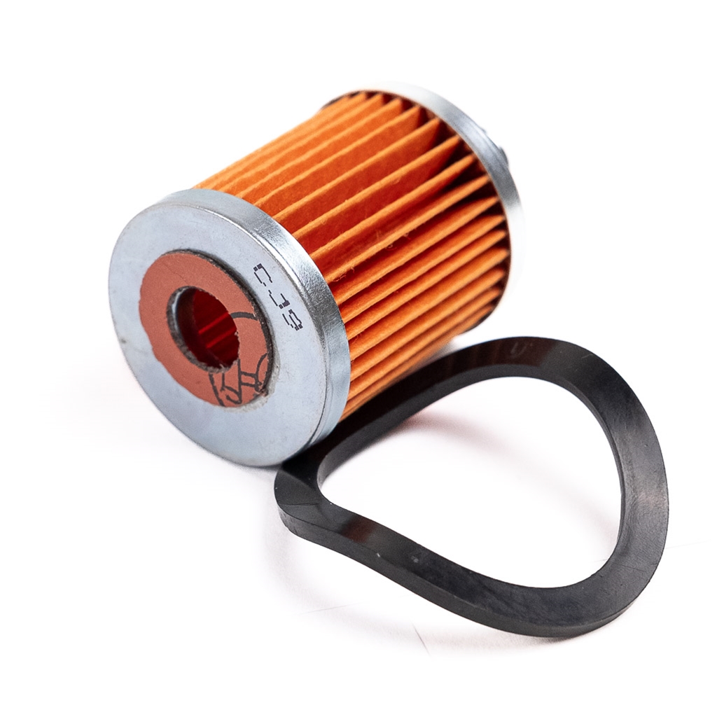 Paper-type fuel filter with spring and gasket for glass sediment bowl ...