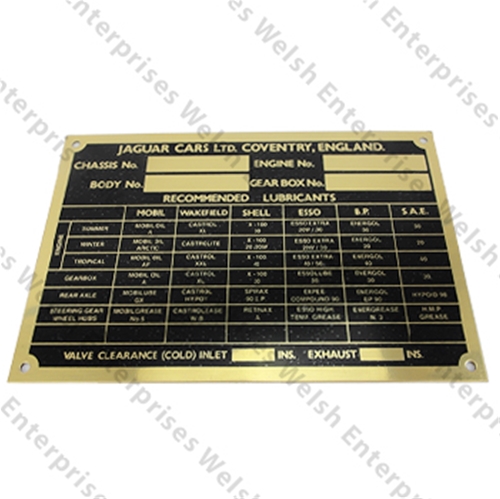 Vin Plate Brass