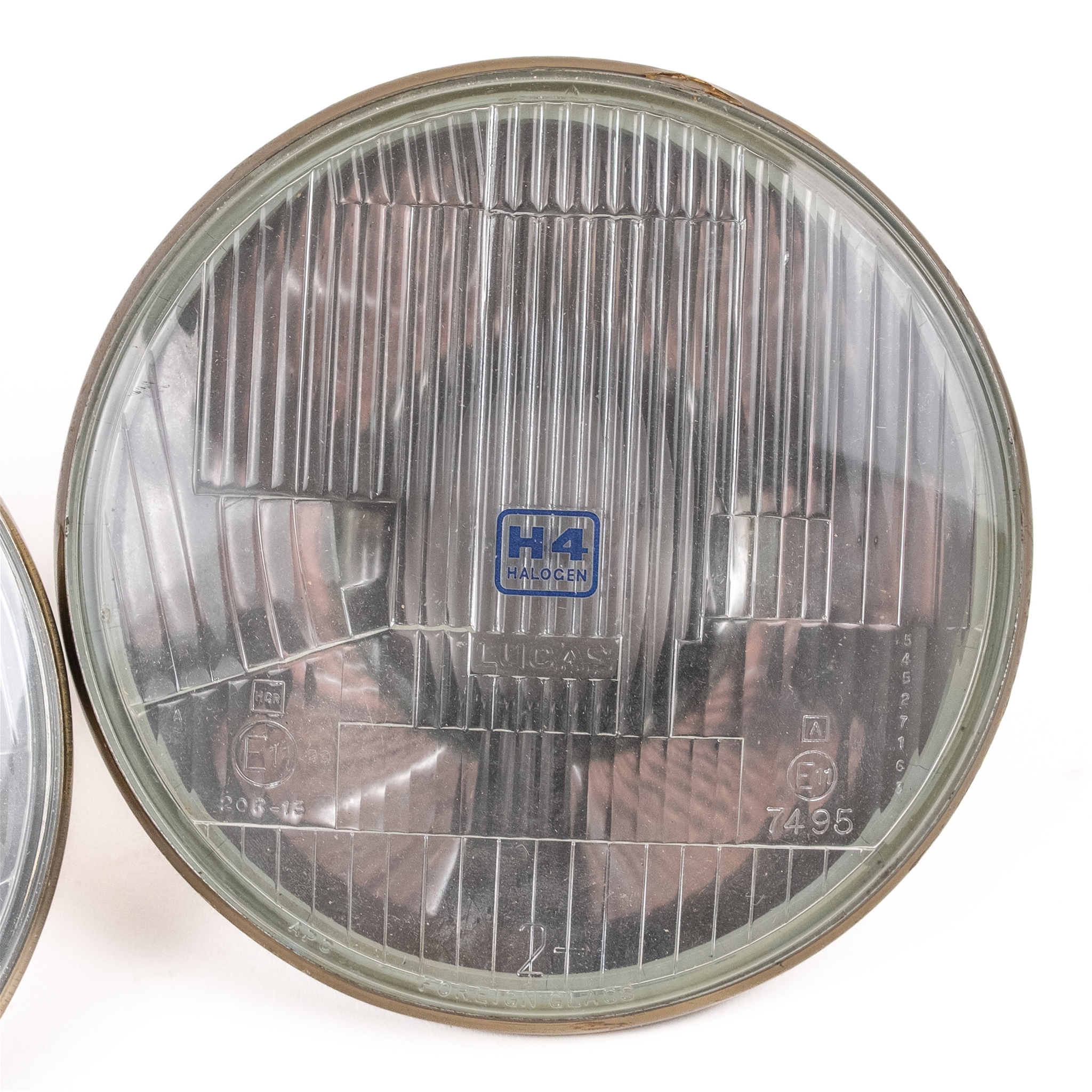 Headlight Pair H4 Halogen 7" LUCAS