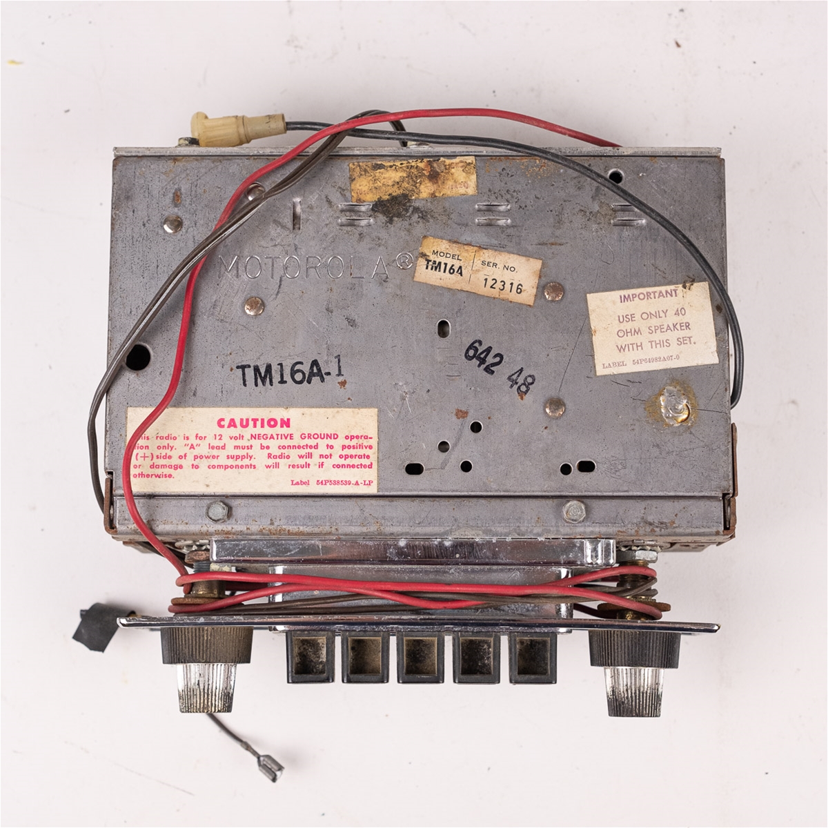 Motorola TM16A Solid State Radio (Used)