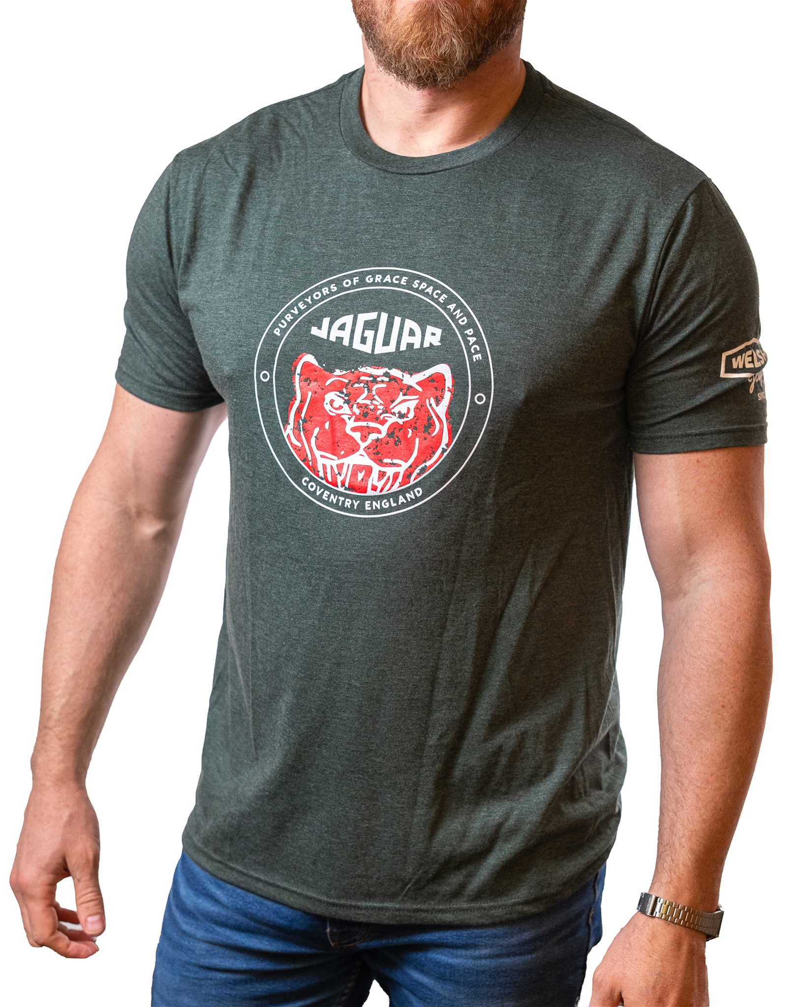 Jaguar Growler Motif Graphic T-Shirt