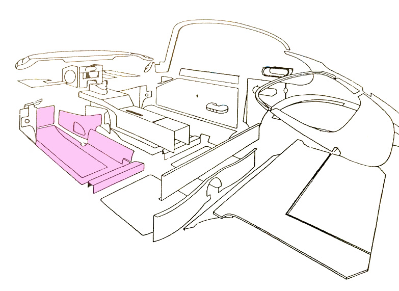 Complete Carpet Kit, E-Type S1 FHC 1961-1964, Black